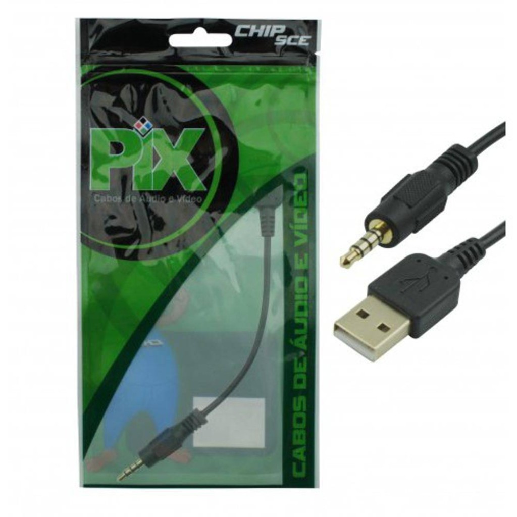 Cabo P3 Estereo Para Usb A Macho 15 Cm 018-7020 – DR Music Acessórios